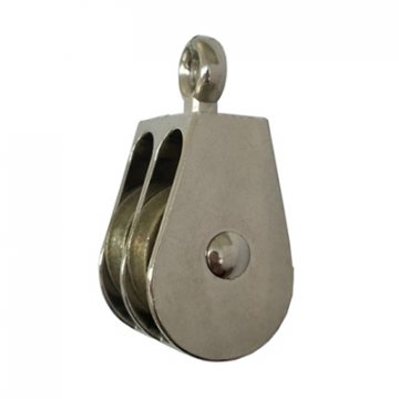zinc alloy fixed double pulley_zinc plated fixed double pulley_fixed ...