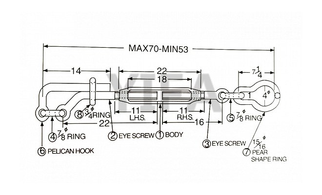 deck lashing turnbuckle_lifting decklashing turnbuckle_galvanized deck ...