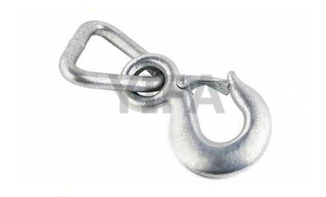 forged triangle hook with safety latch_special hook_rigging hooks